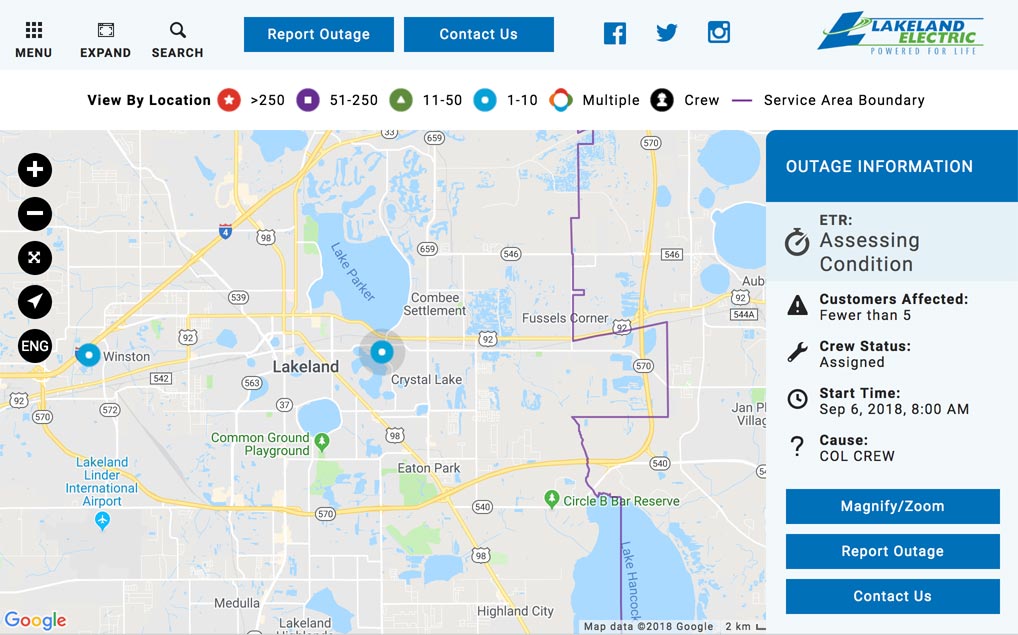 LE-outage-map - LkldNow