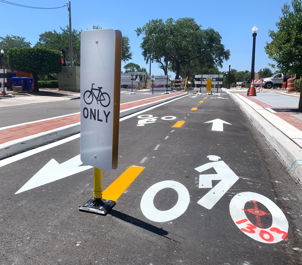 New York Avenue Bicycle Path Nearing Completion - LkldNow
