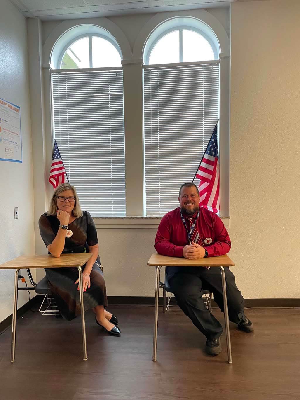 Assist-Principal-Bucky-Day-and-Principle-Sheila-Gregory-arch - LkldNow