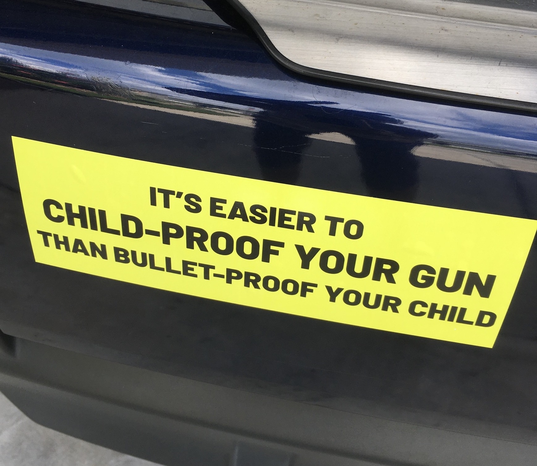 Child-proof-gun-bumper-sticker - LkldNow