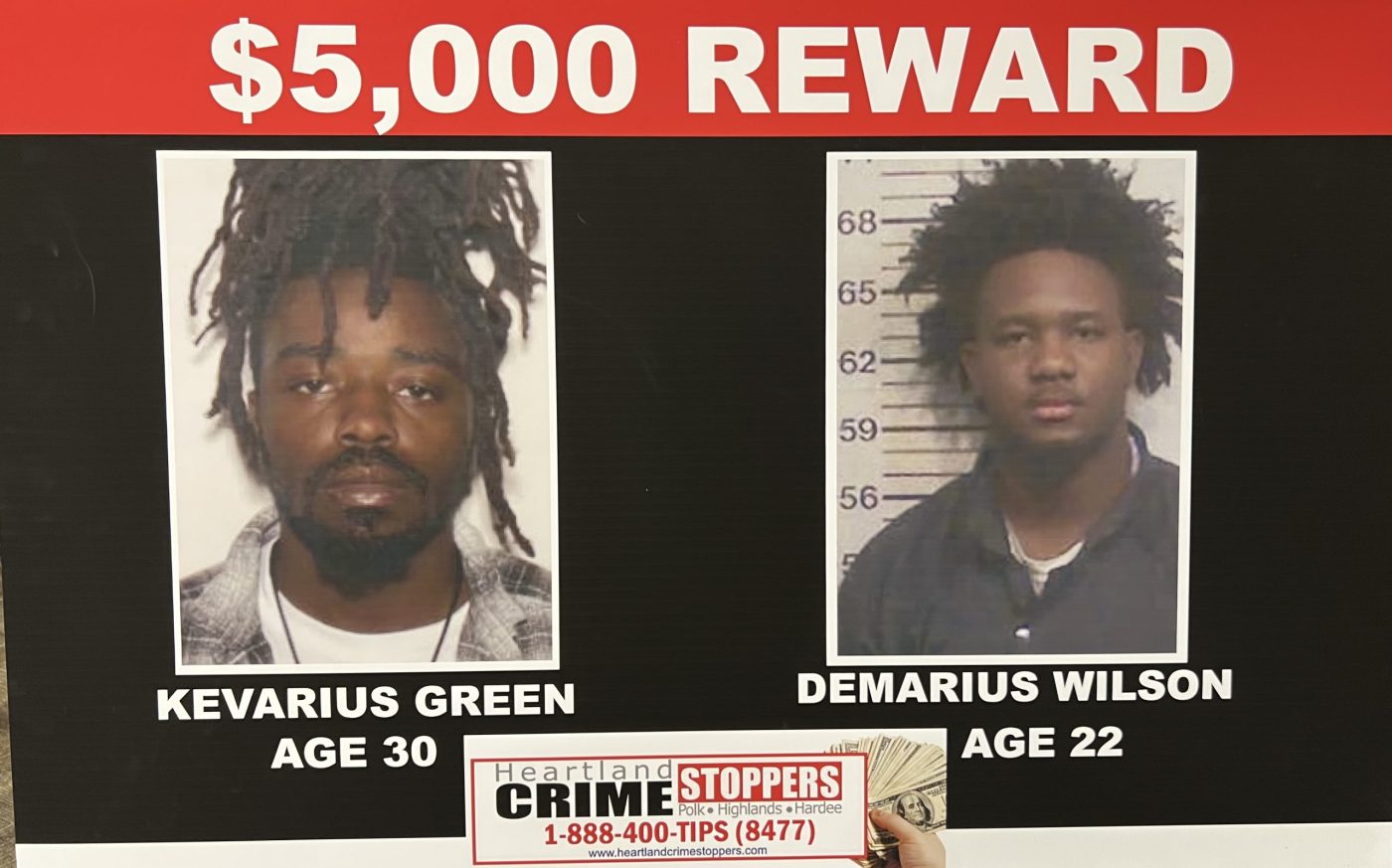 Wanted Poster for Green and Wilson - LkldNow