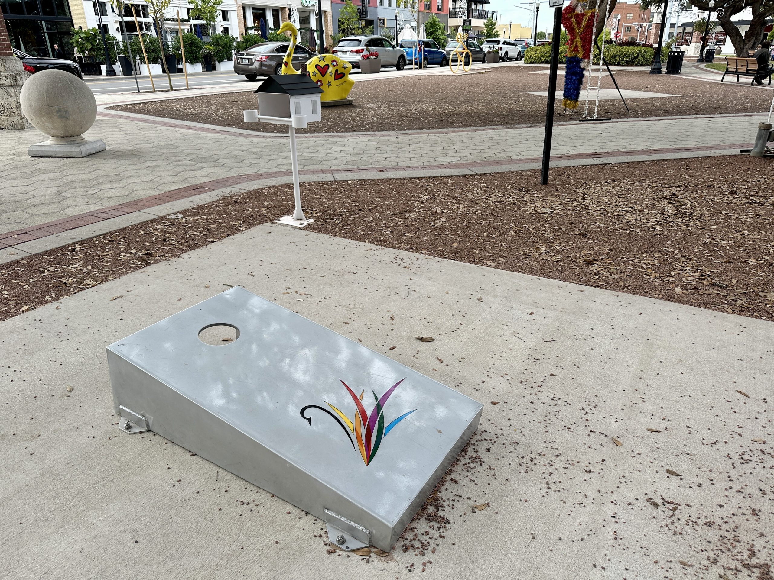 Spotted in Munn Park: Cornhole - LkldNow